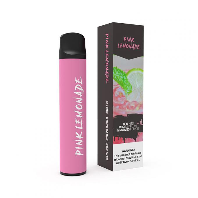 OEM Pink Vaporizer Vape Pen 850mAh 800 Puffs Disposable Vape